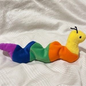 Ty | Toys | Bnwt Ty Vintage Beanie Baby Inch The Rainbow Inchworm 995 ...